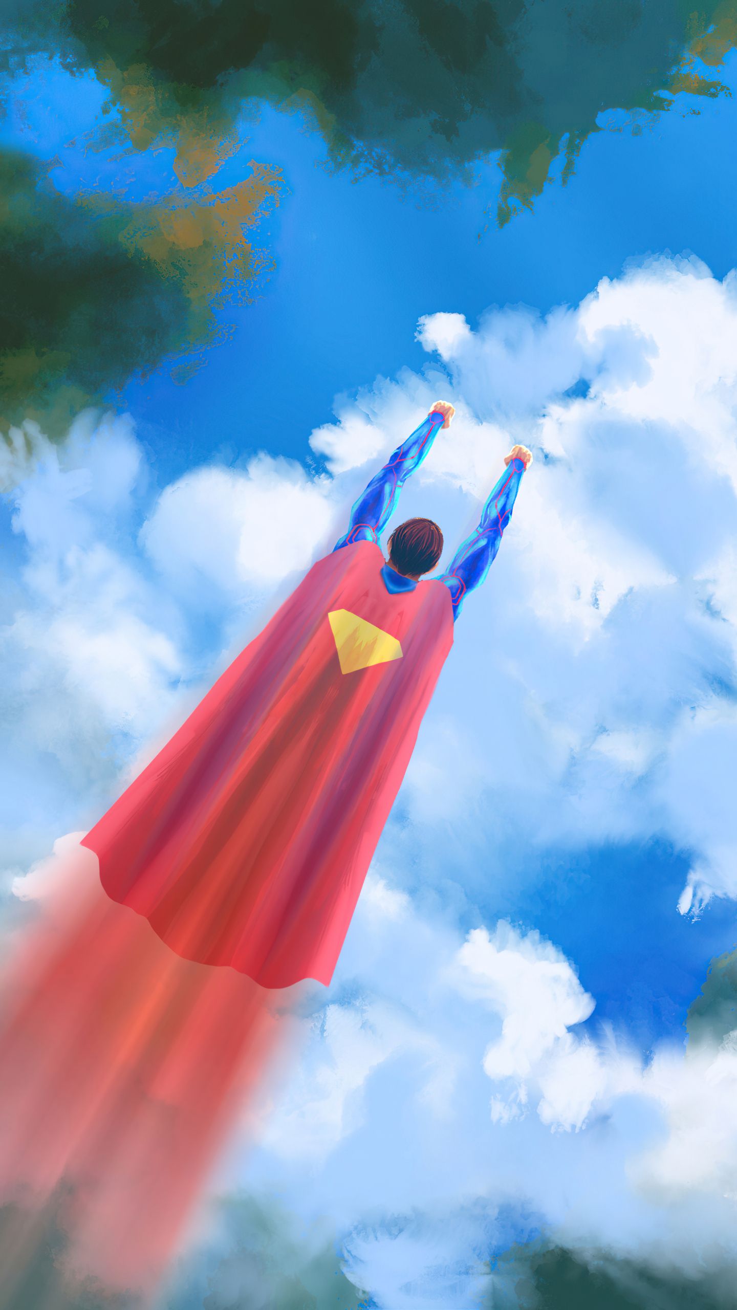 Superman Fly Wallpaper