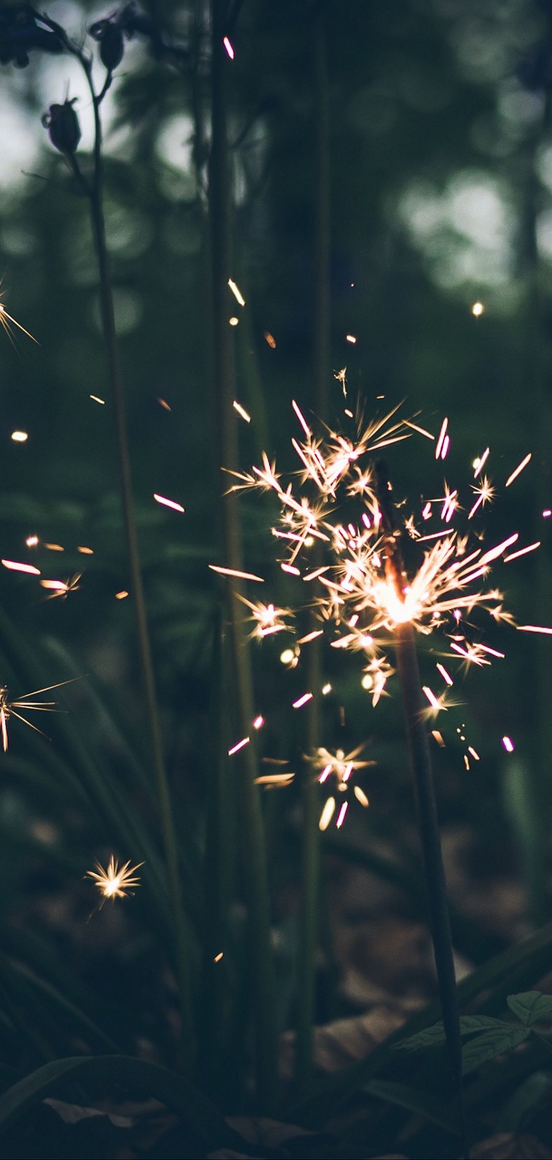 Bengal Fire Sparks Blur - [1080x2270]