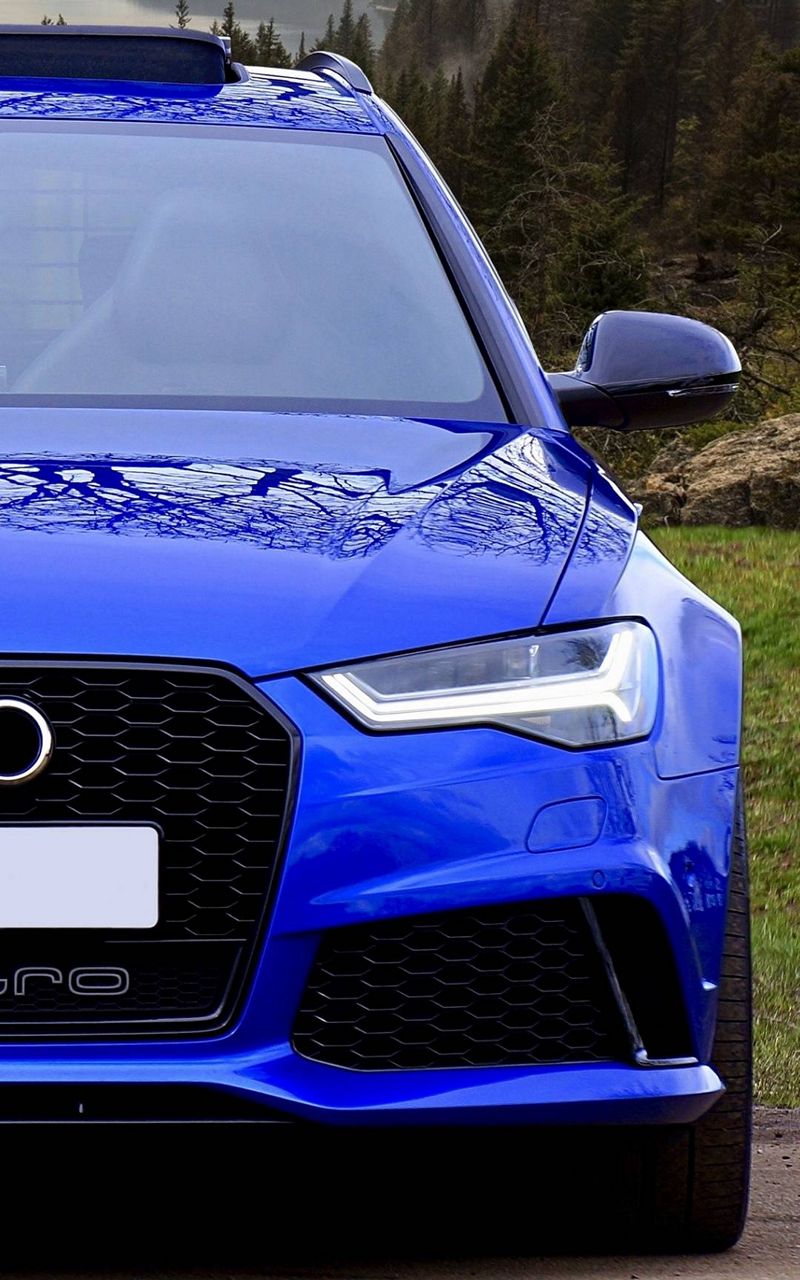 Blue Car Side - [800x1280]